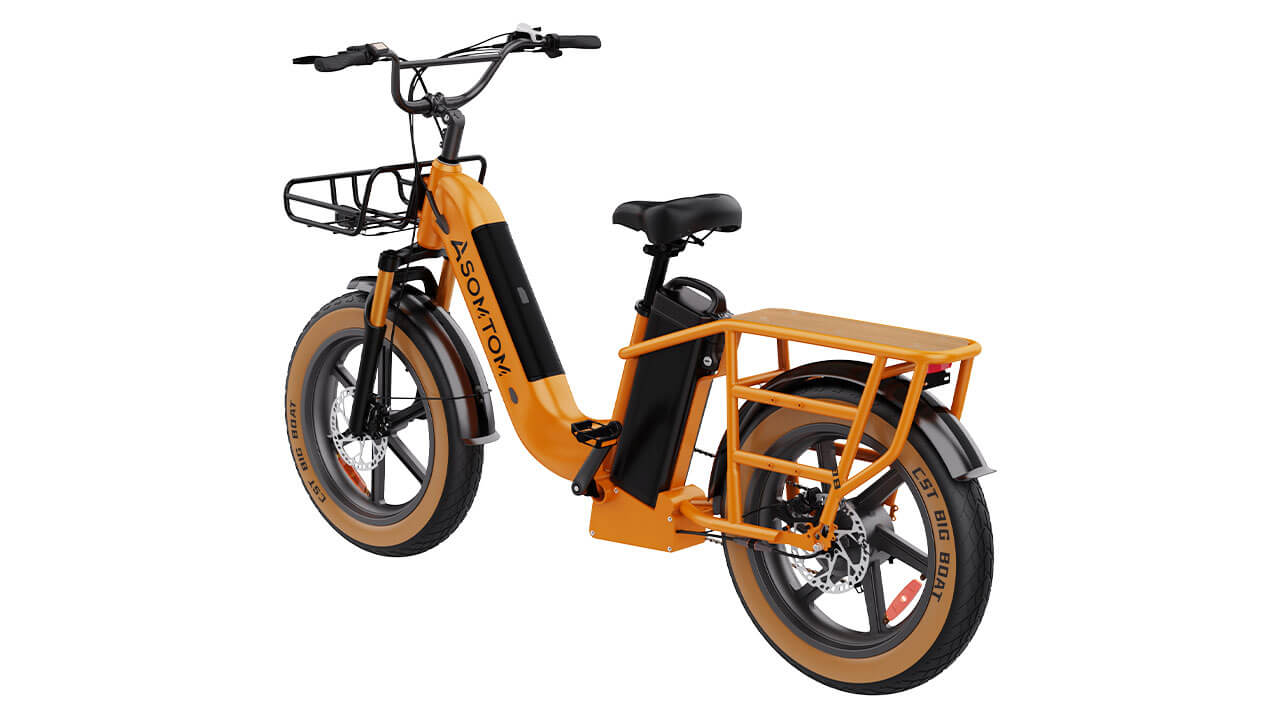 MAMMOTH Low-Step Cargo E-Bike – Dual Battery for Urban Living – Asomtom ...